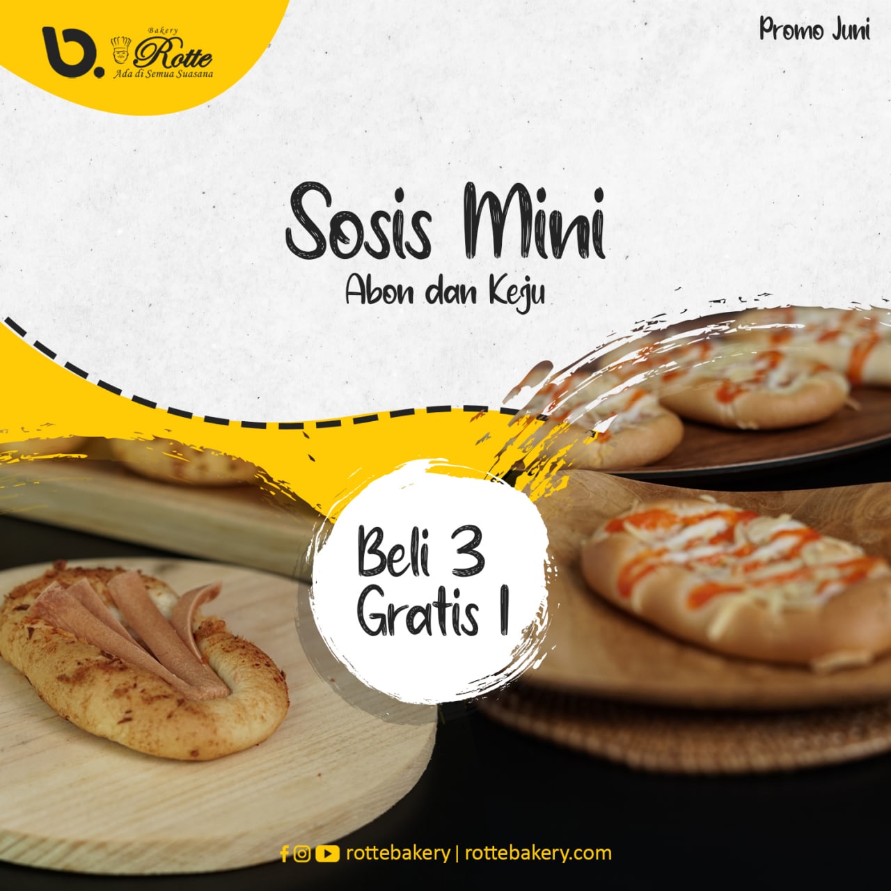 📢 PROMO : Roti Sosis Mini Keju dan Roti Sosis Mini Abon Spesial Juni ...