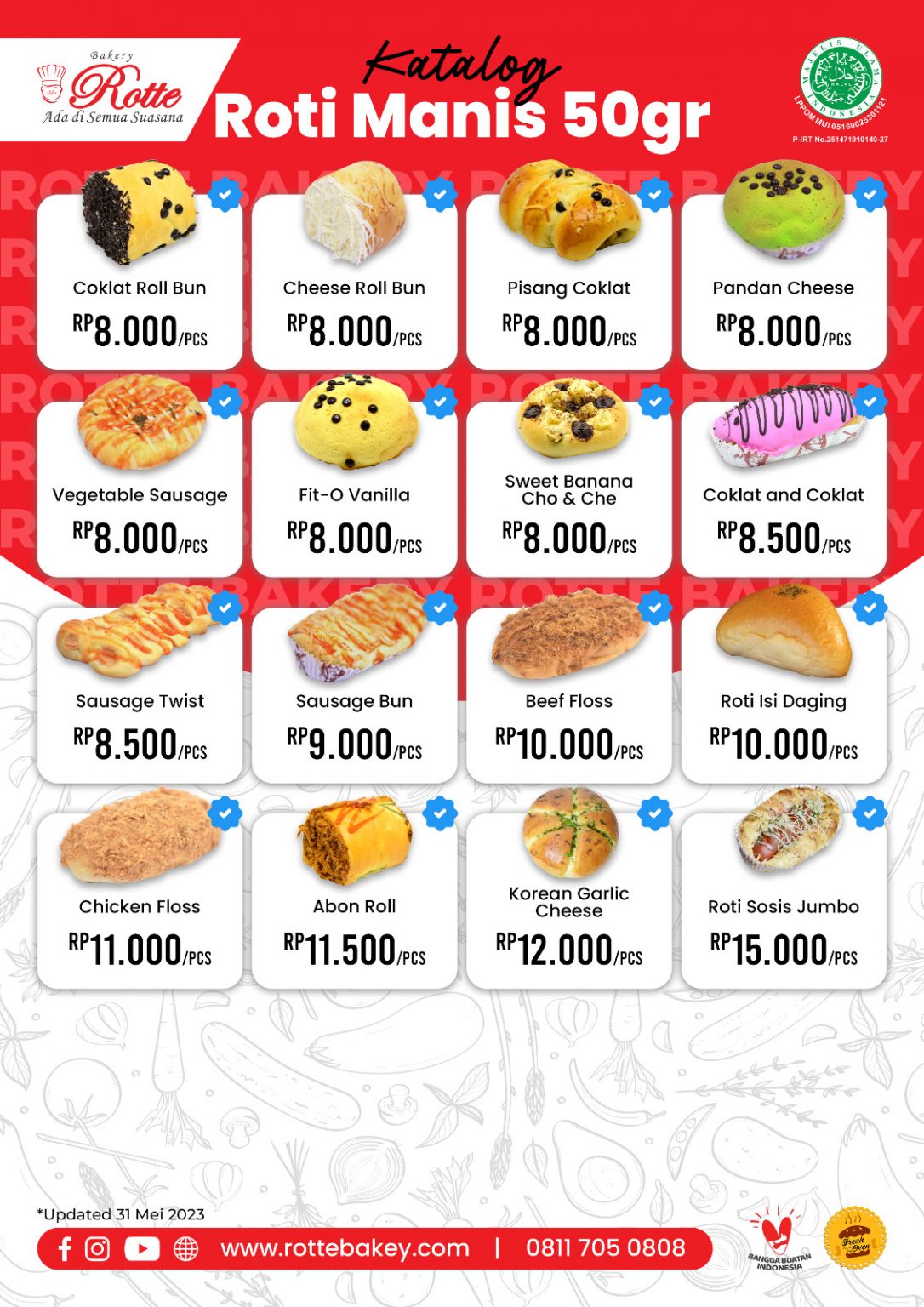 Katalog Produk Roti Manis – Rotte Bakery