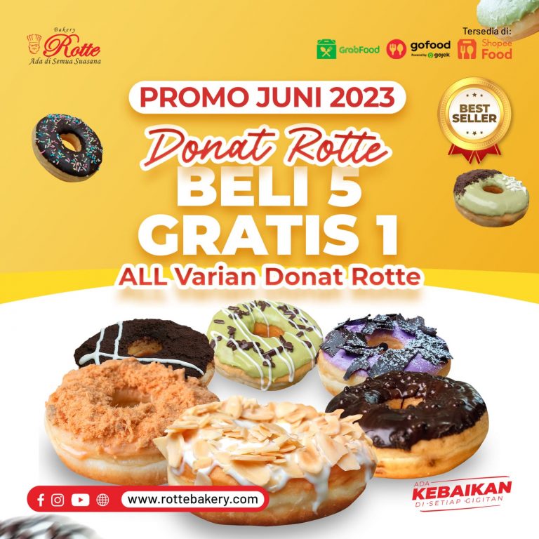 Promo Juni 2023 : Promo Donat All Varian (Donat Reguler, Donat Premium ...